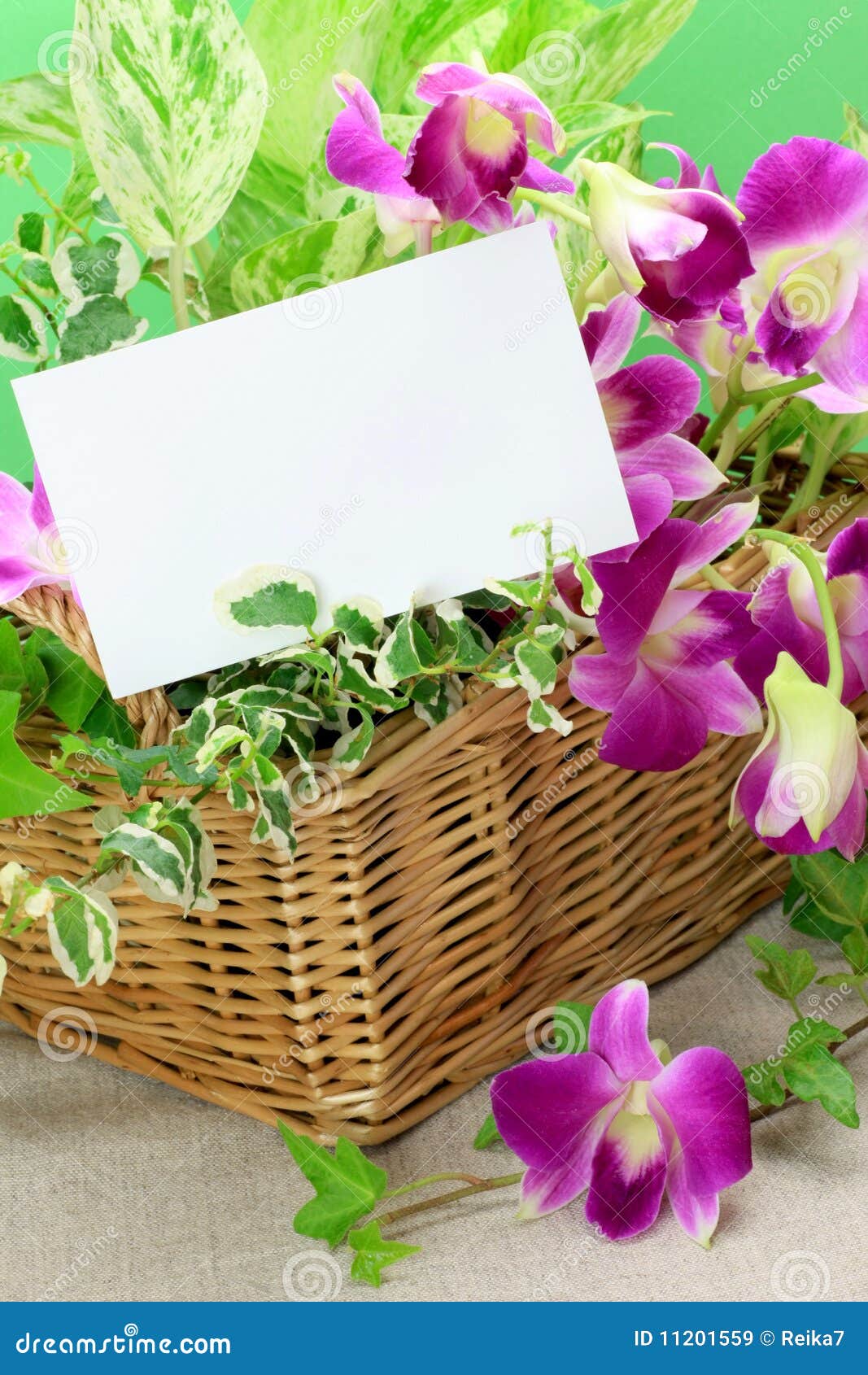 Message card and basket stock image. Image of basket - 11201559