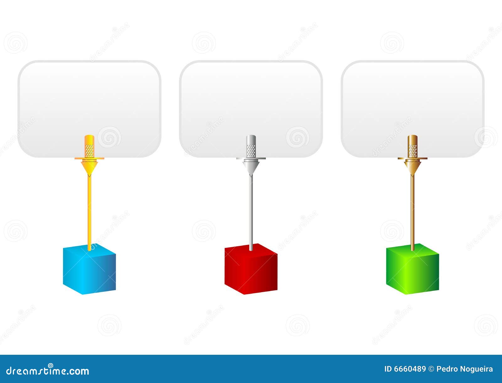 Message card holders stock vector. Illustration of silver - 6660489