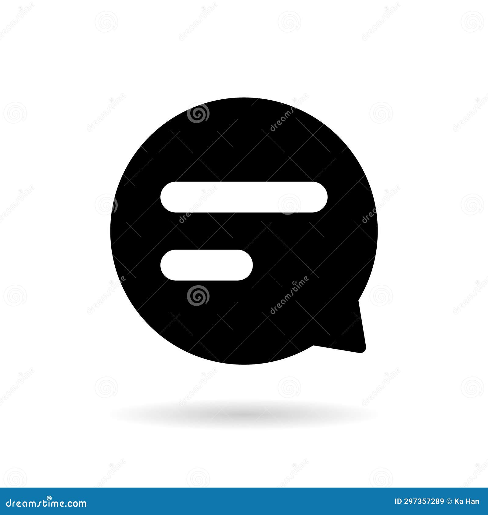 Message, Chat Icon Vector Isolated on White Background. Text ...