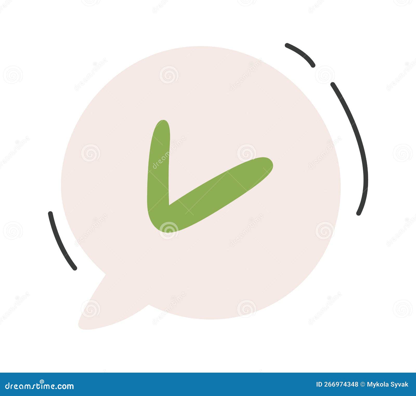 Message Cloud with Emoji Flat Icon Checking Stock Vector - Illustration ...