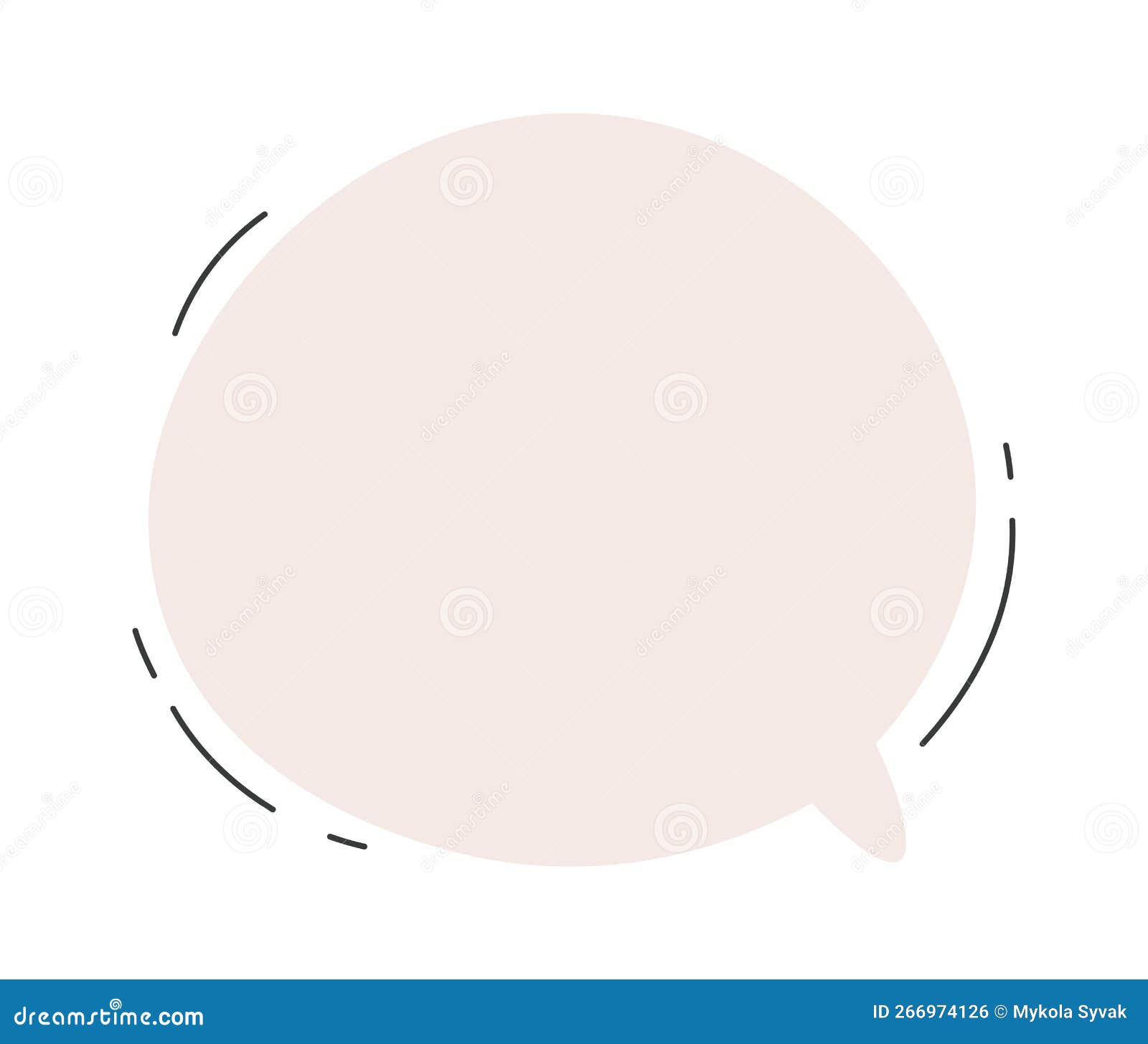 Message Cloud Flat Icon Communication Voicing Thoughts Stock Vector ...