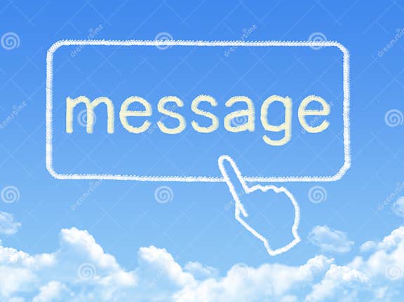Message cloud shape stock illustration. Illustration of site - 140777050
