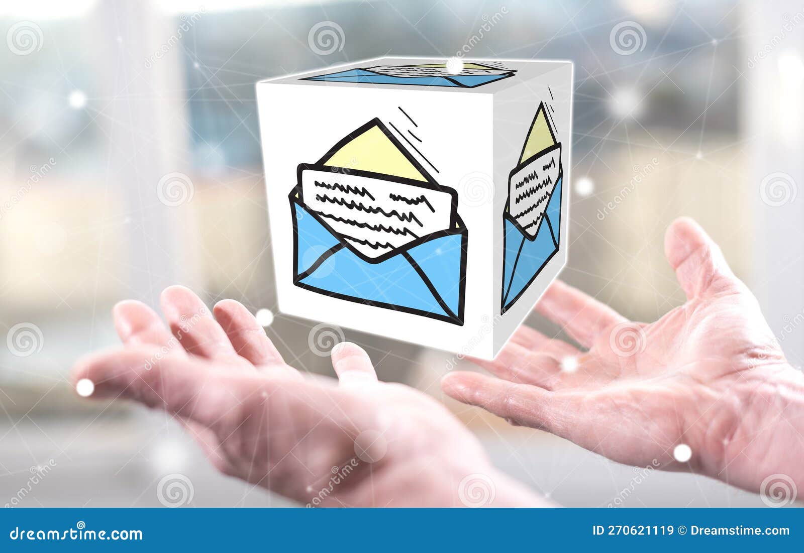 Concept of message stock image. Image of letter, concept - 270621119