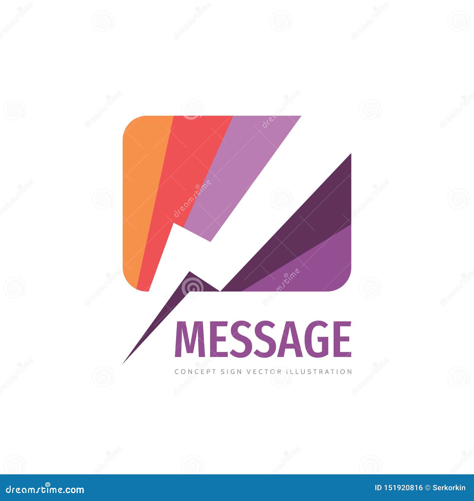 Message Concept Vector Logo Template Design. Consult Creative Sign ...