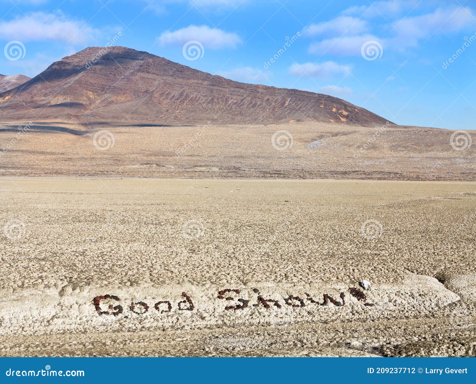 Message in the Desert, Good Show Stock Photo - Image of loneliest ...