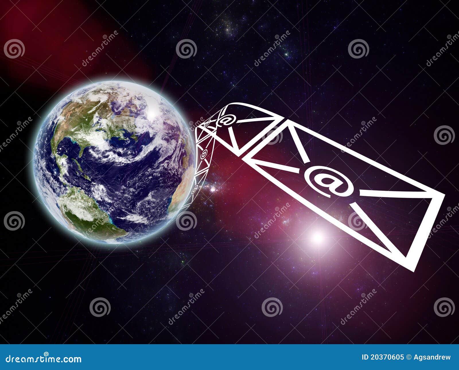 Message from Earth stock illustration. Illustration of cosmos - 20370605