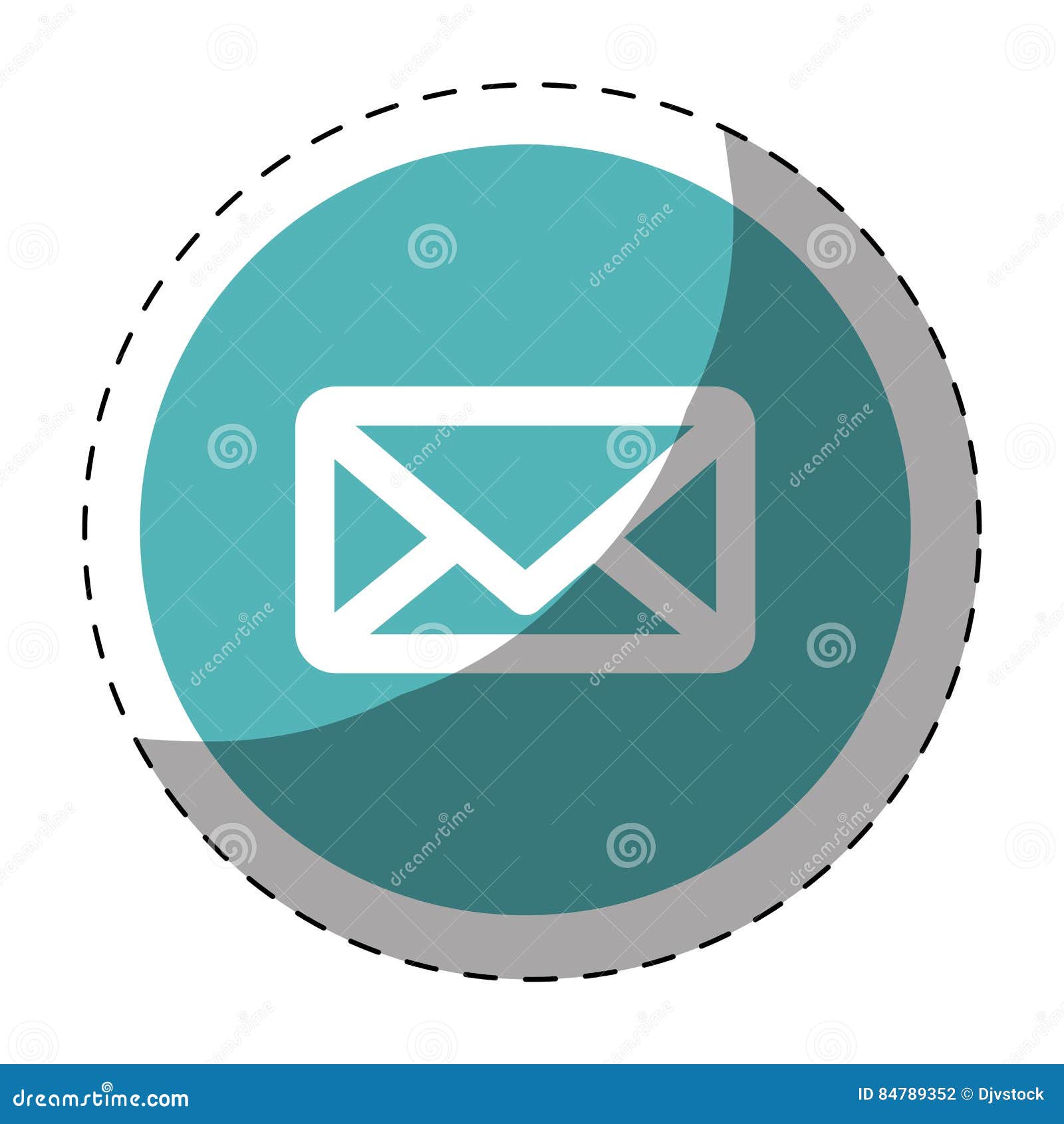 Message or Email Button Thumbnail Image Stock Illustration ...