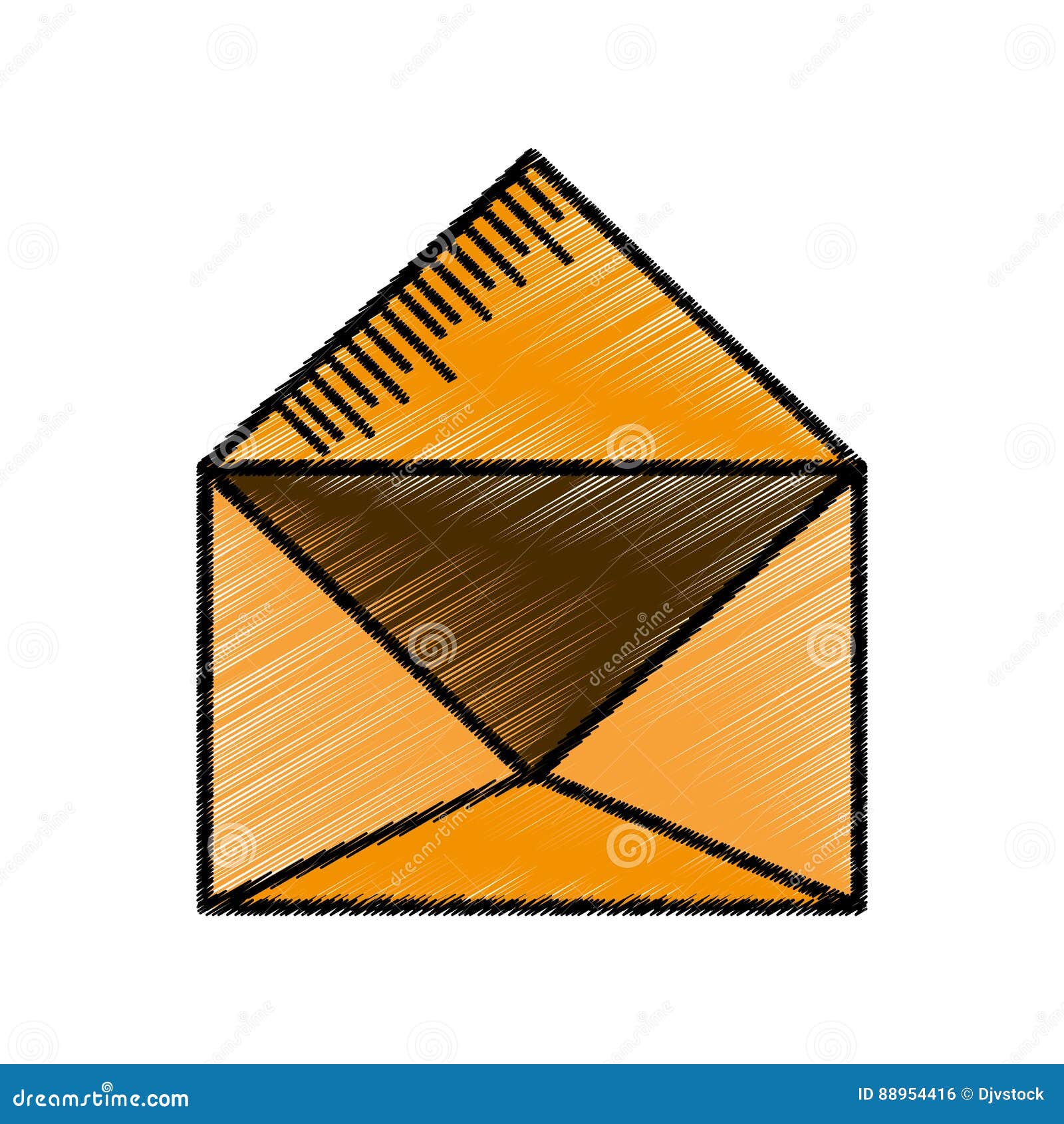 Envelope Sketch Big Set Hand-drawn Character. Mailing Subscription ...