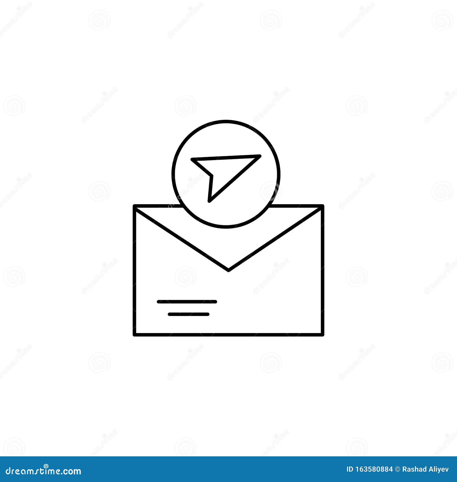 Message, Email, Send Icon. Simple Line, Outline Vector of Information ...