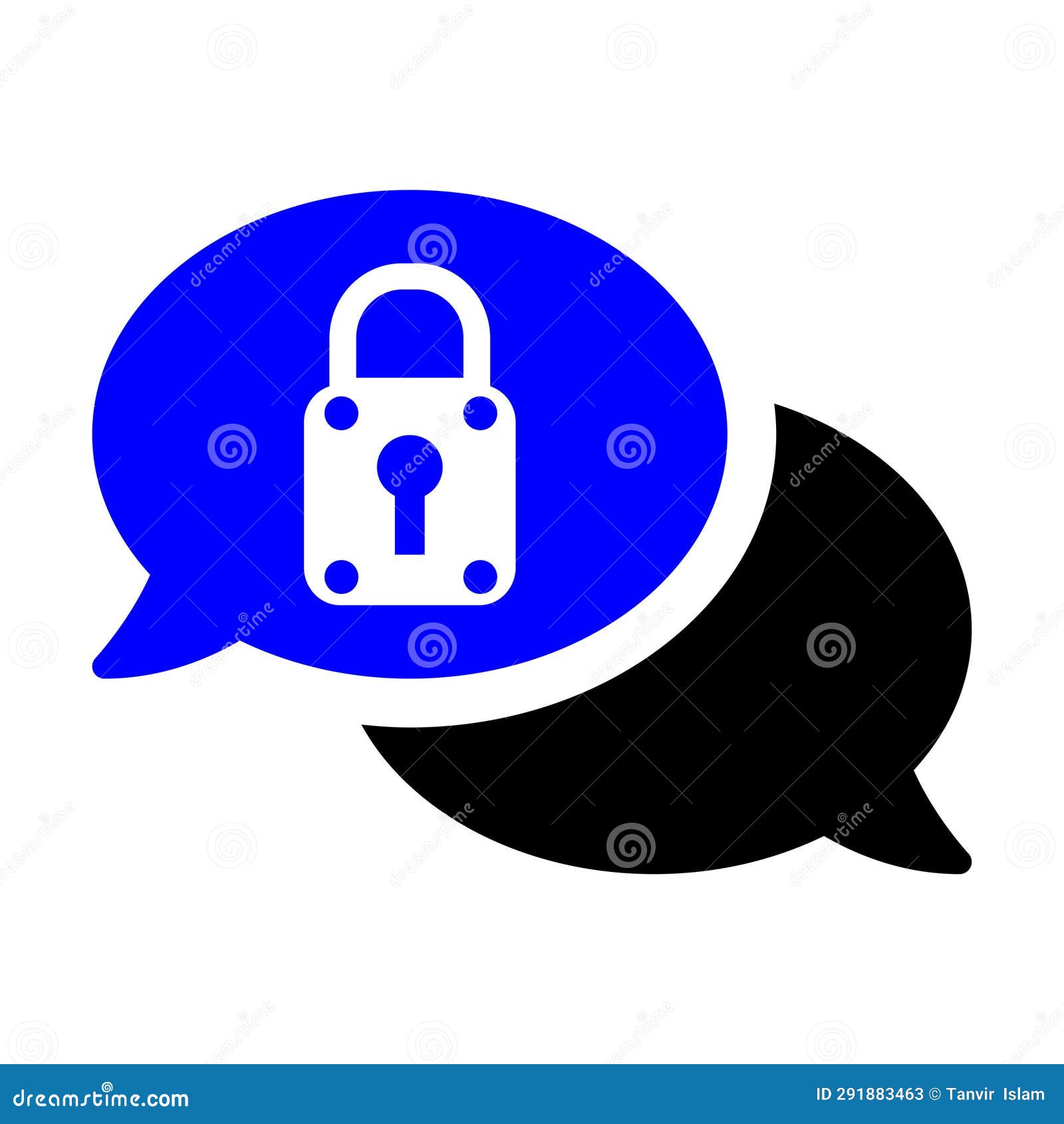 Message Encryption Icon stock illustration. Illustration of secure ...