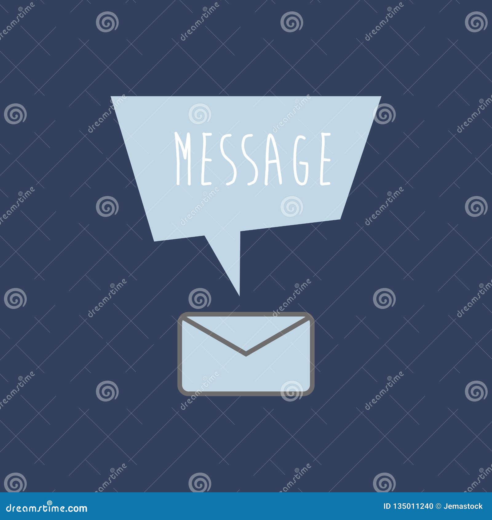 Message Envelope Icon with Sign on Top Image Stock Vector ...