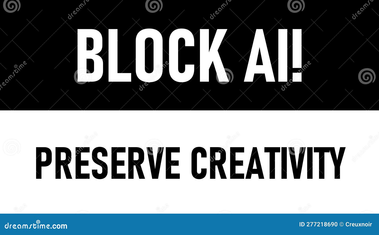 Message that Express Opposition To Artificial Intelligence "Block AI ...