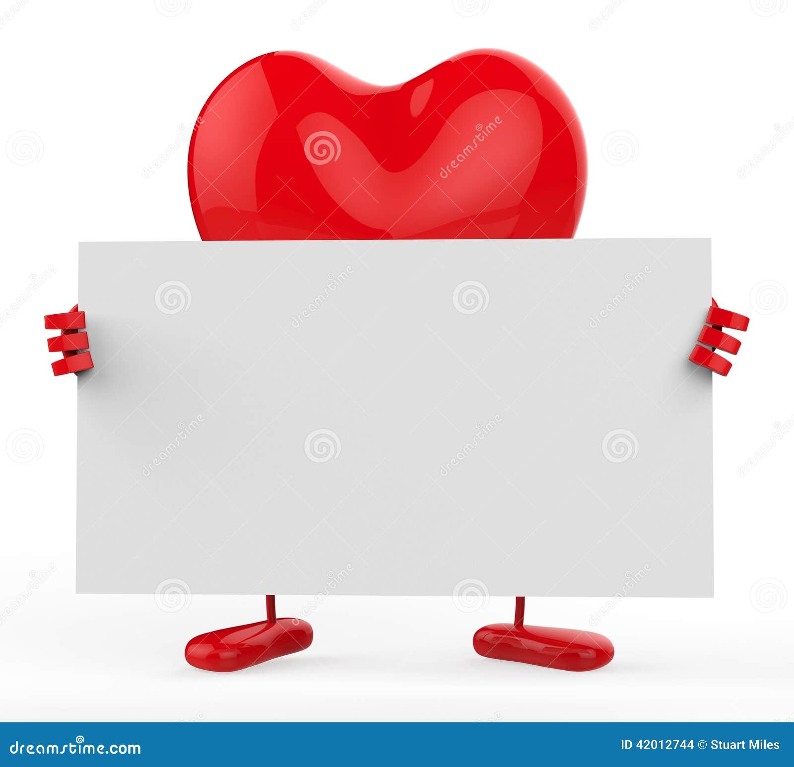 Message Heart Shows Text Space and Communicate Stock Illustration ...