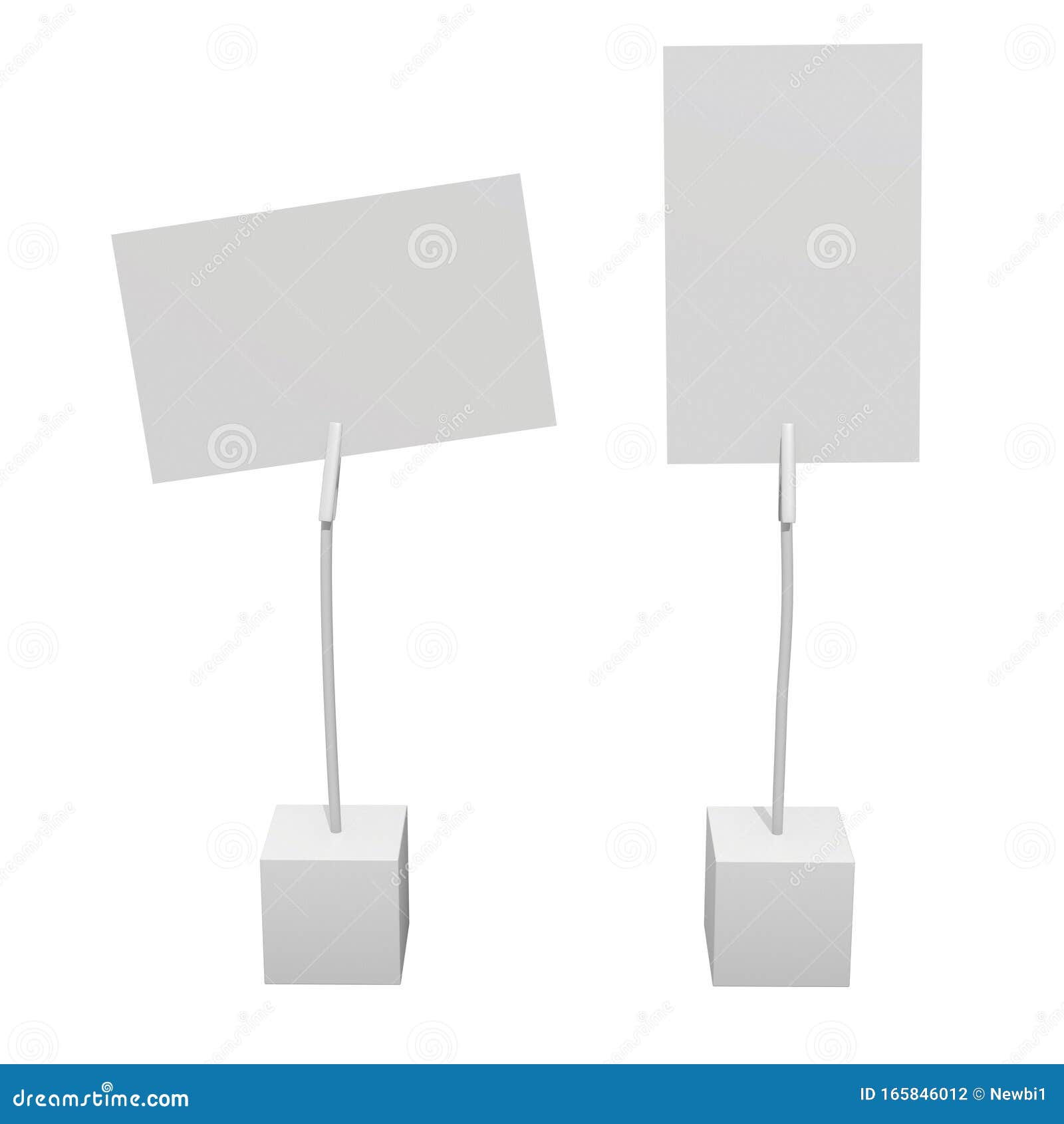 Message Holder. Card Holder with Clip and Note on Cube Base Stock ...