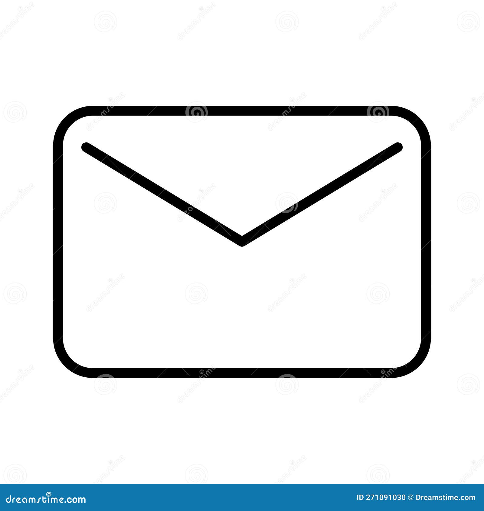 Message line icon stock vector. Illustration of communication - 271091030