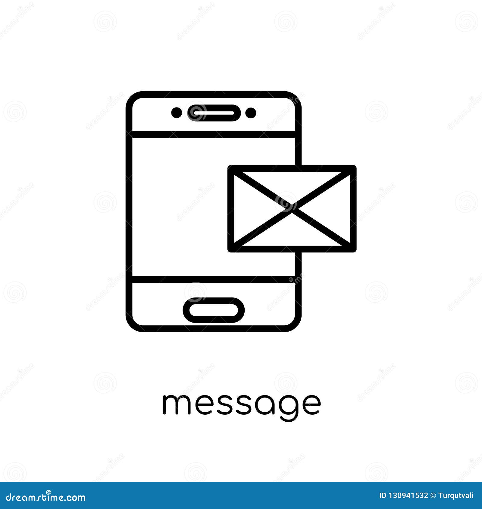 Message Icon from Communication Collection. Stock Vector - Illustration ...