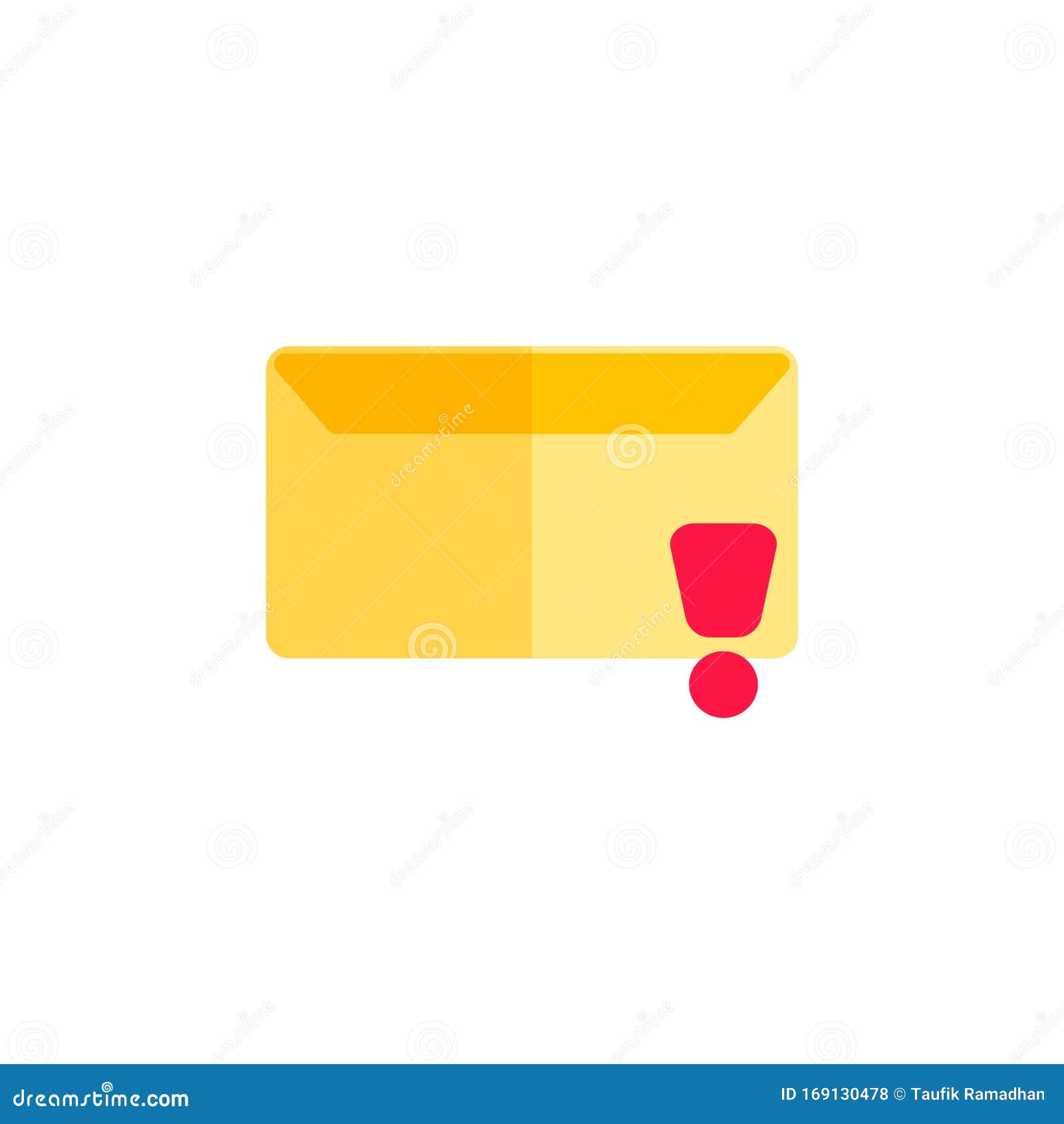 Message Icon Design Flat Style, Error Icon, Logo and Presentation ...