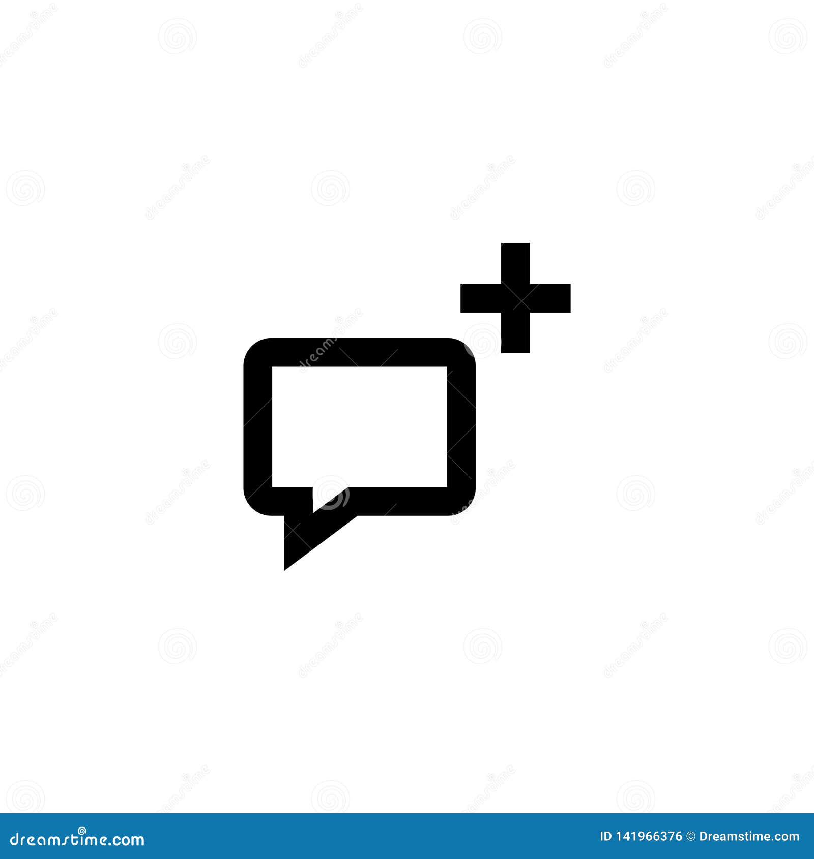 Message Icon. Dialog Sign. Vector Logo Stock Vector - Illustration of ...