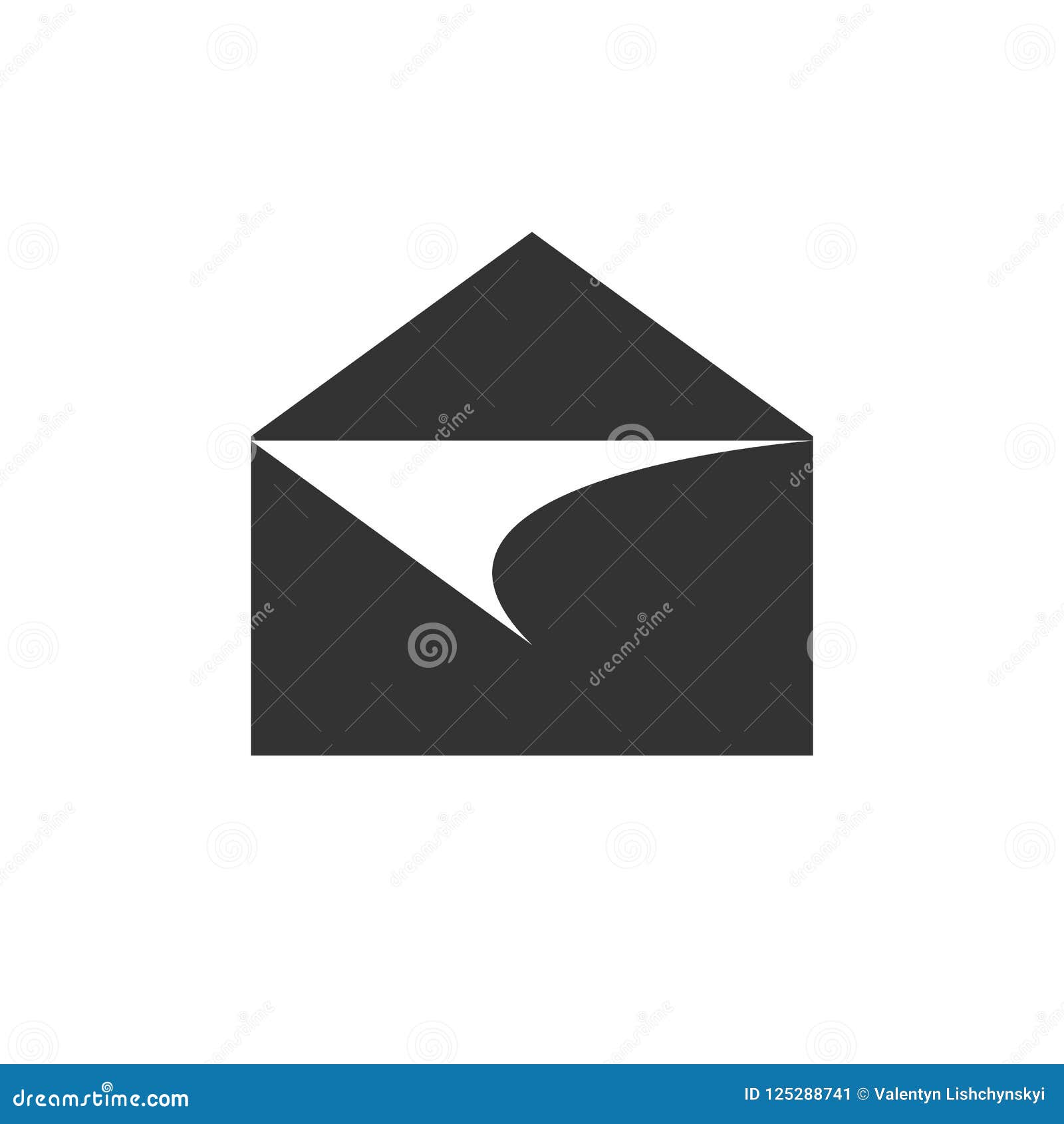 Message Icon Flat Design Isolated on White Stock Illustration ...