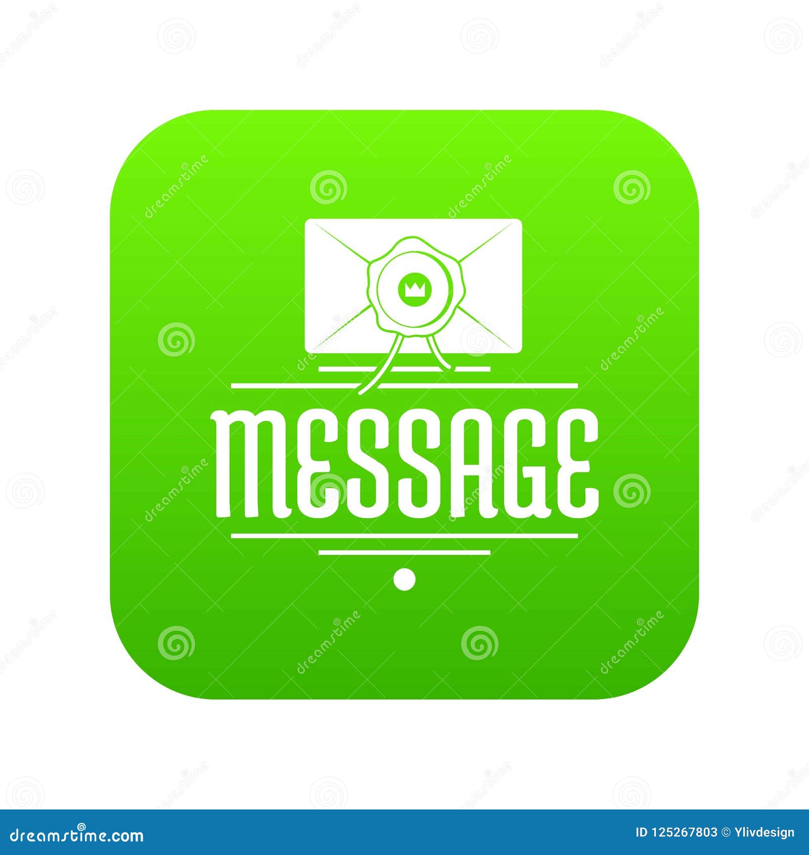 Message icon green vector stock vector. Illustration of motorcycle ...