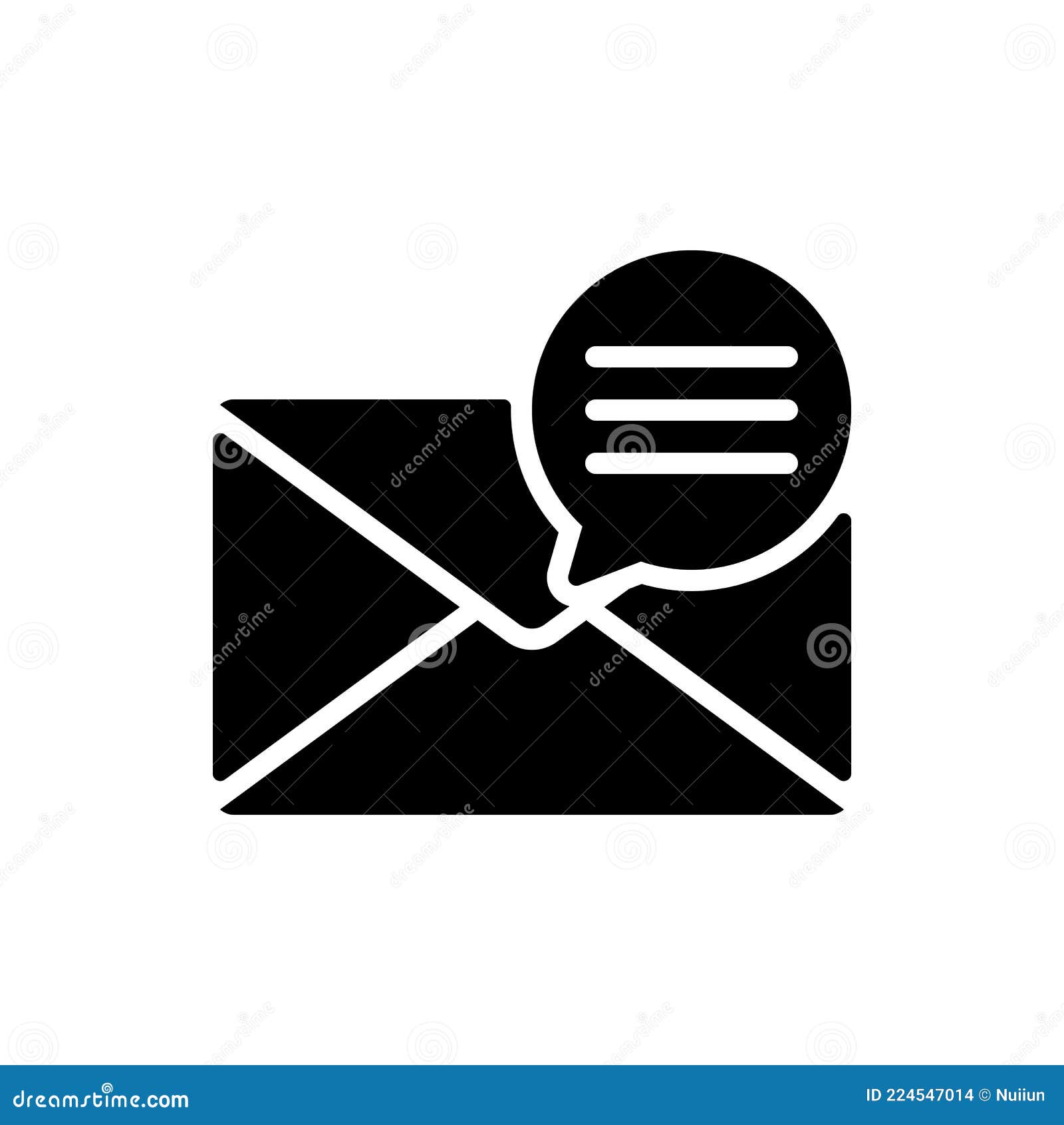 Message Icon, Mail Vector Illustration Stock Vector - Illustration of ...
