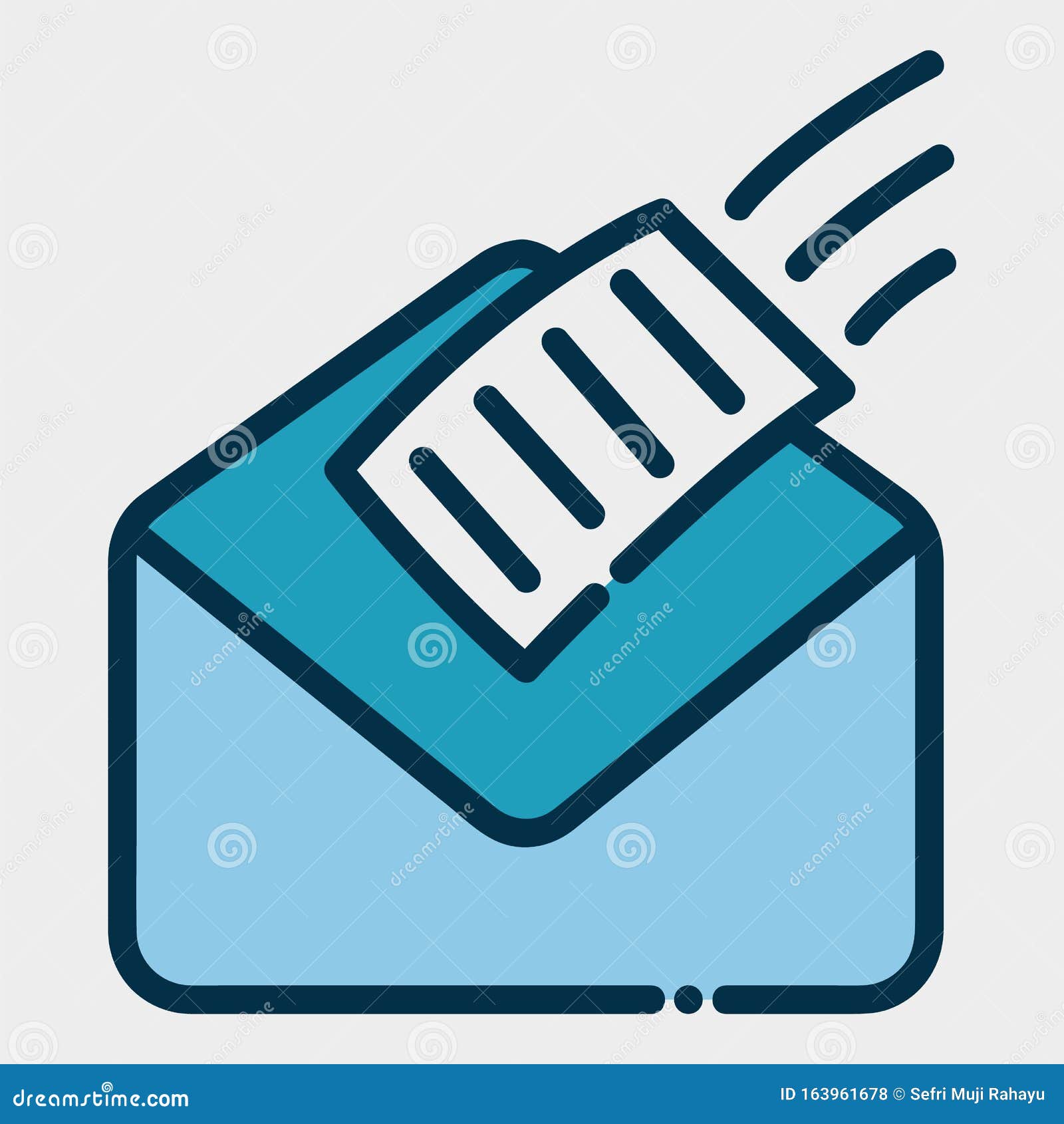 Message Icon in a Modern Style Stock Illustration - Illustration of ...