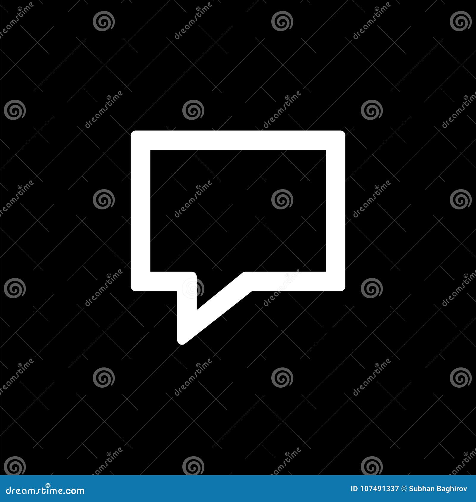 Message Icon for Simple Flat Style Ui Design Stock Vector ...