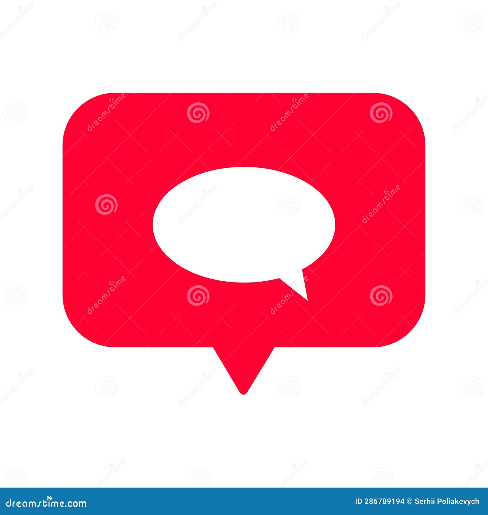 Message Icon. Speech Bubble Symbol. Vector Illustration. EPS 10 Stock ...