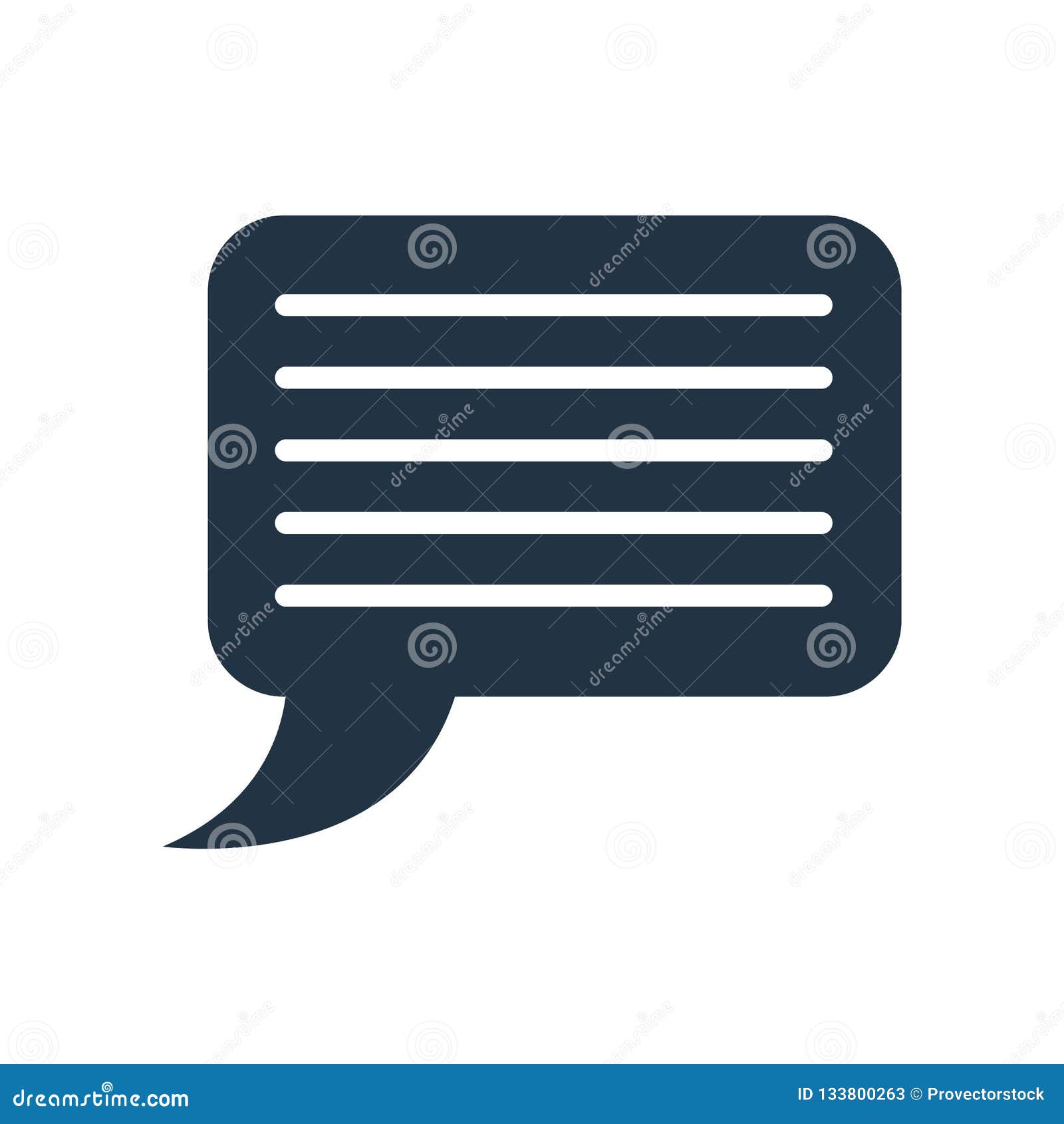 Message Icon Vector Isolated on White Background, Message Sign Stock ...