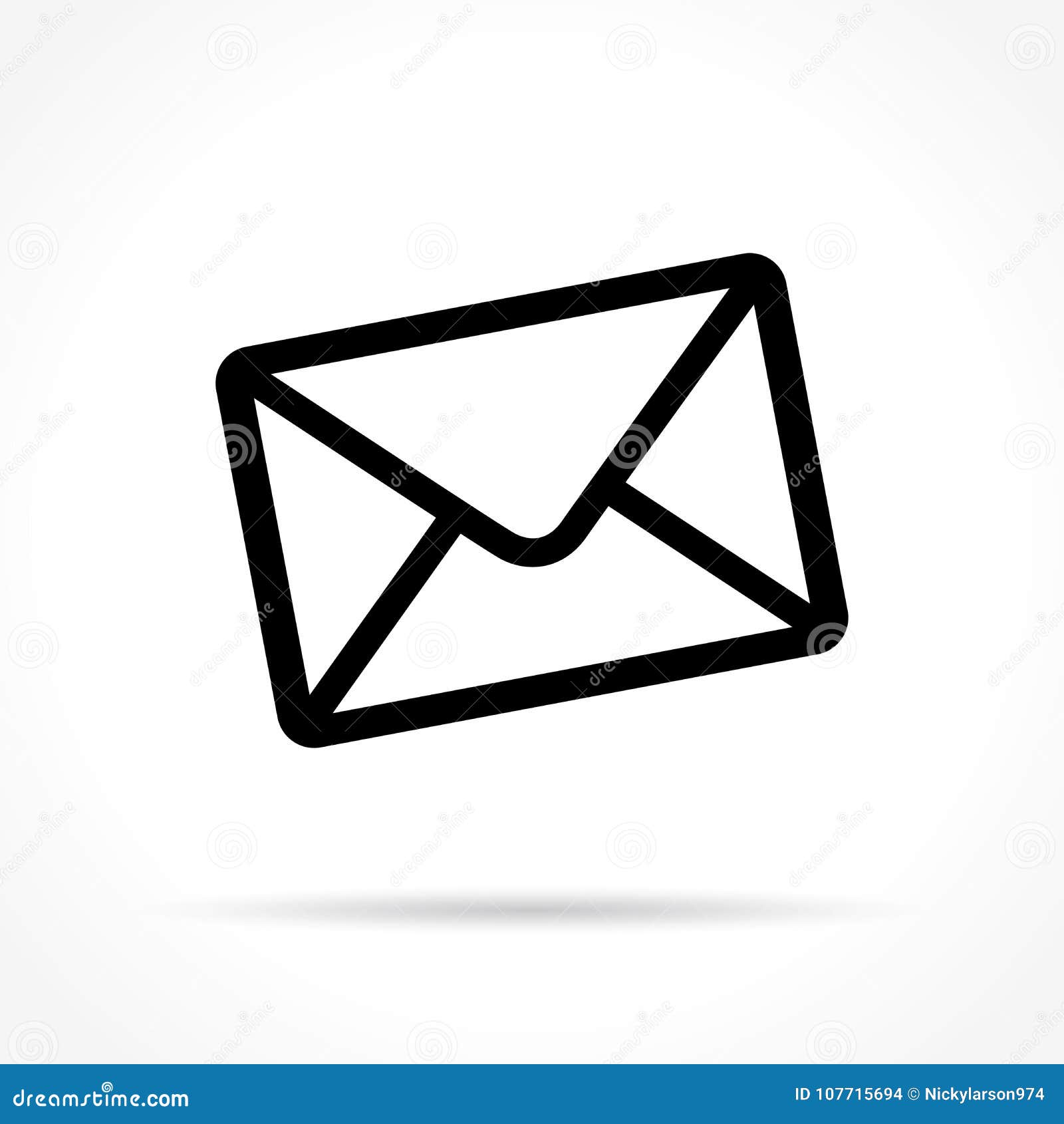 Message Icon on White Background Stock Vector - Illustration of ...
