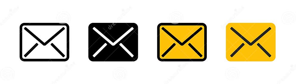 Message Icon on White Background. Symbol Message. Messages ...