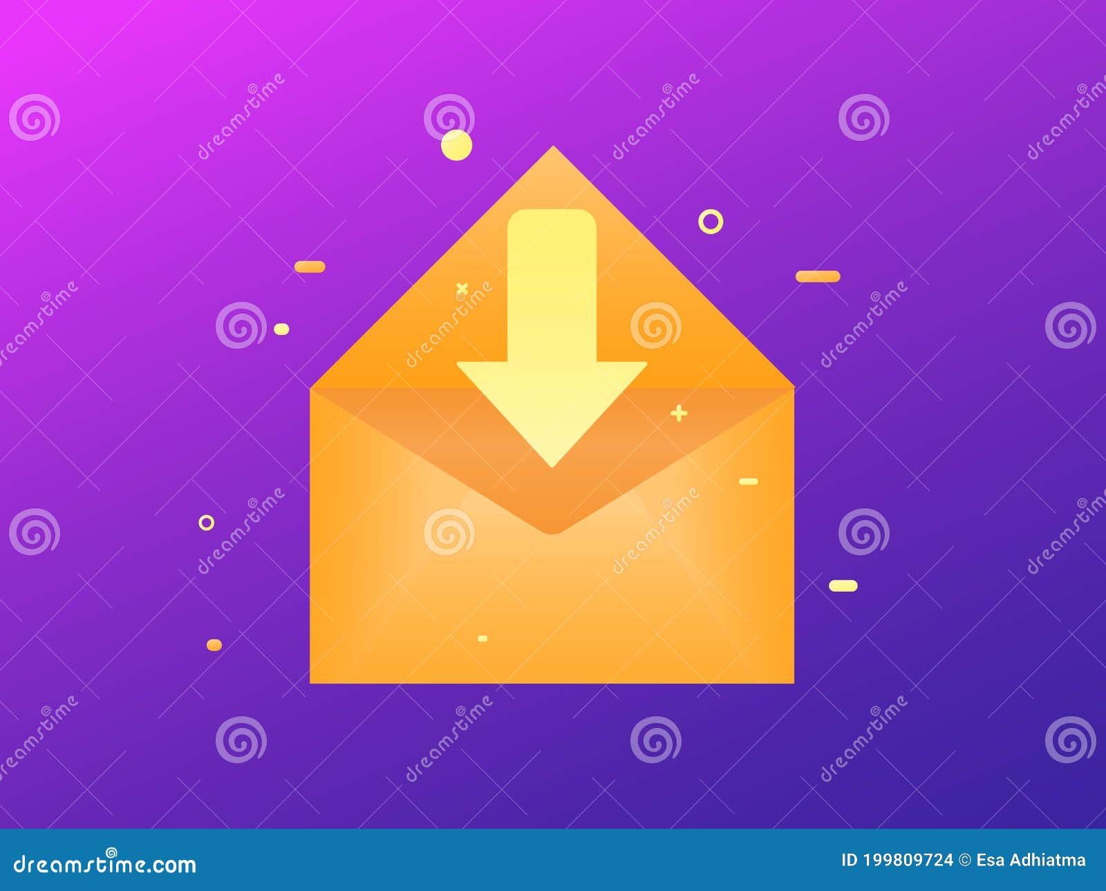 Message or Inbox Vector Illustration. Communication Flat Design Concept ...