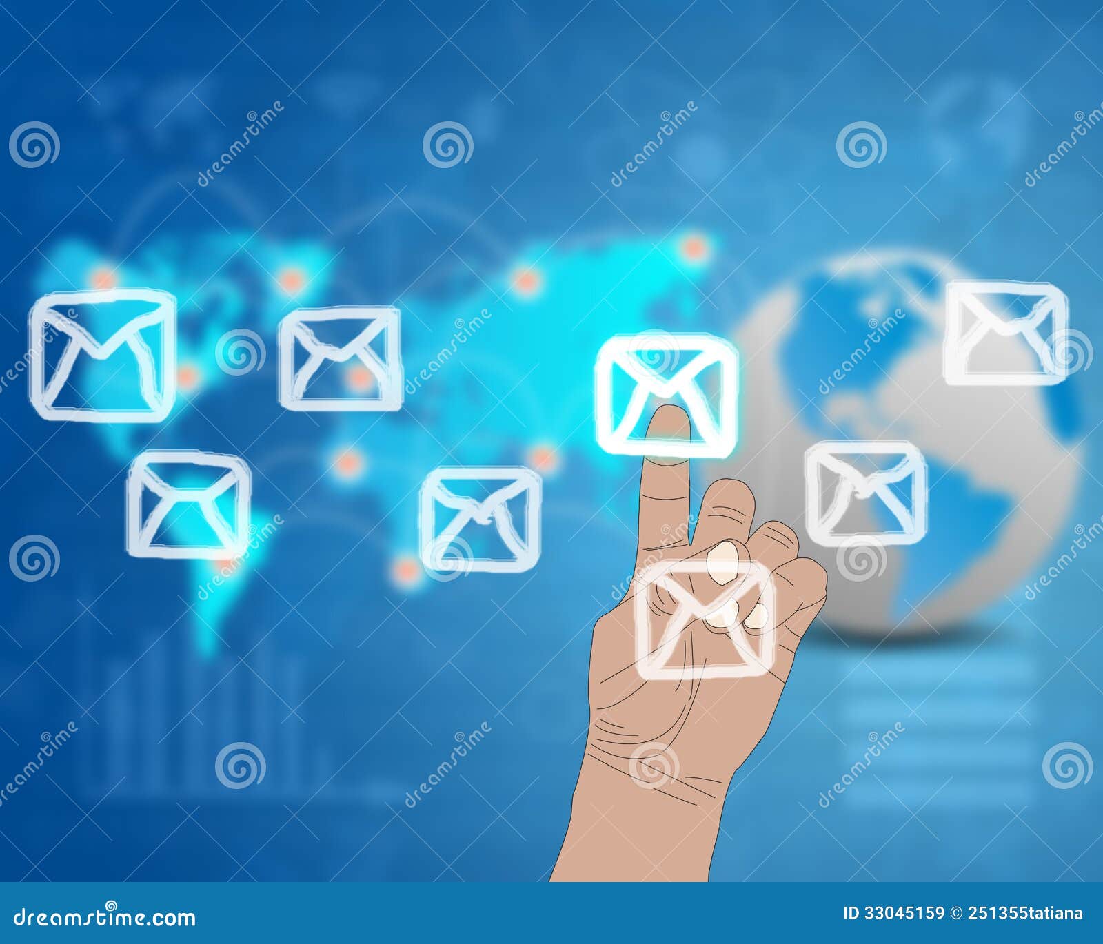 Message Interface stock image. Image of email, internet - 33045159