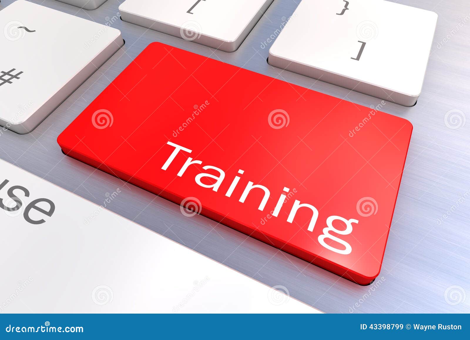 Message on Keyboard Enter Key, for Training Concepts Stock Illustration ...