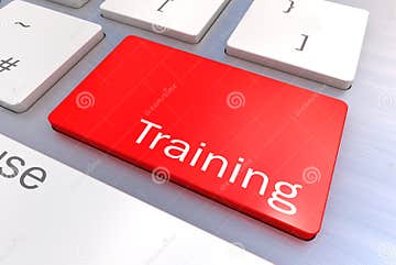 Message on Keyboard Enter Key, for Training Concepts Stock Illustration ...
