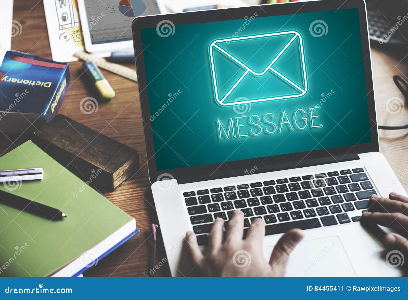 Message Letter Envelope Chat Graphic Concept Stock Image - Image of ...