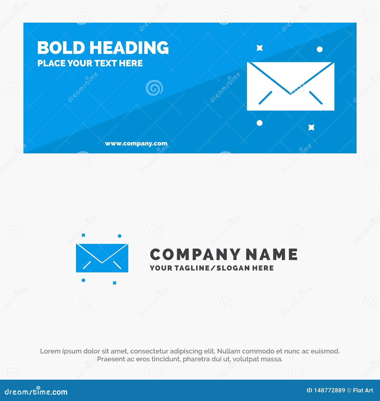 Message, Mail, Email SOlid Icon Website Banner and Business Logo ...