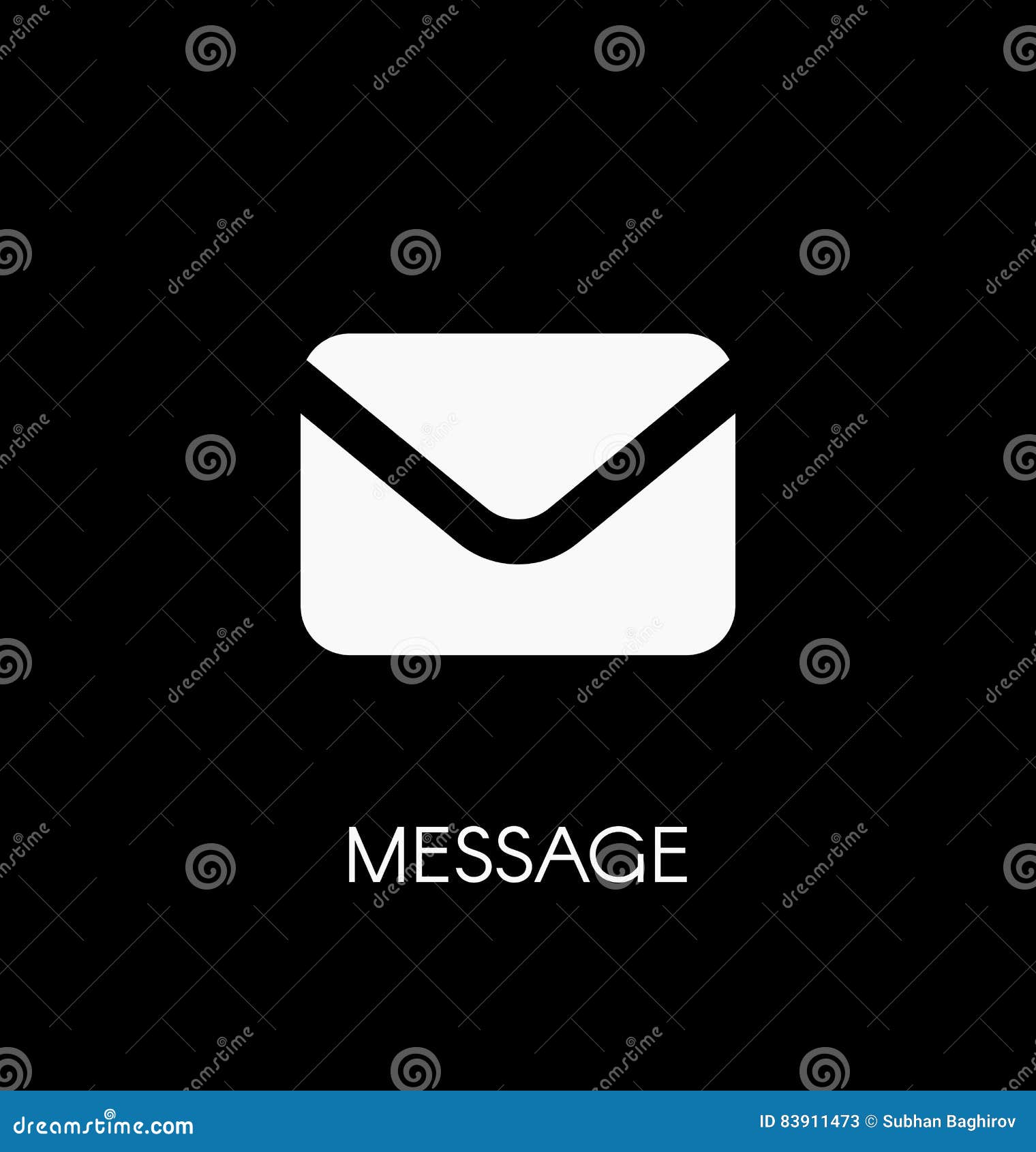 Message Mail Icon Vector Illustration. Envelope Symbol Stock Vector ...