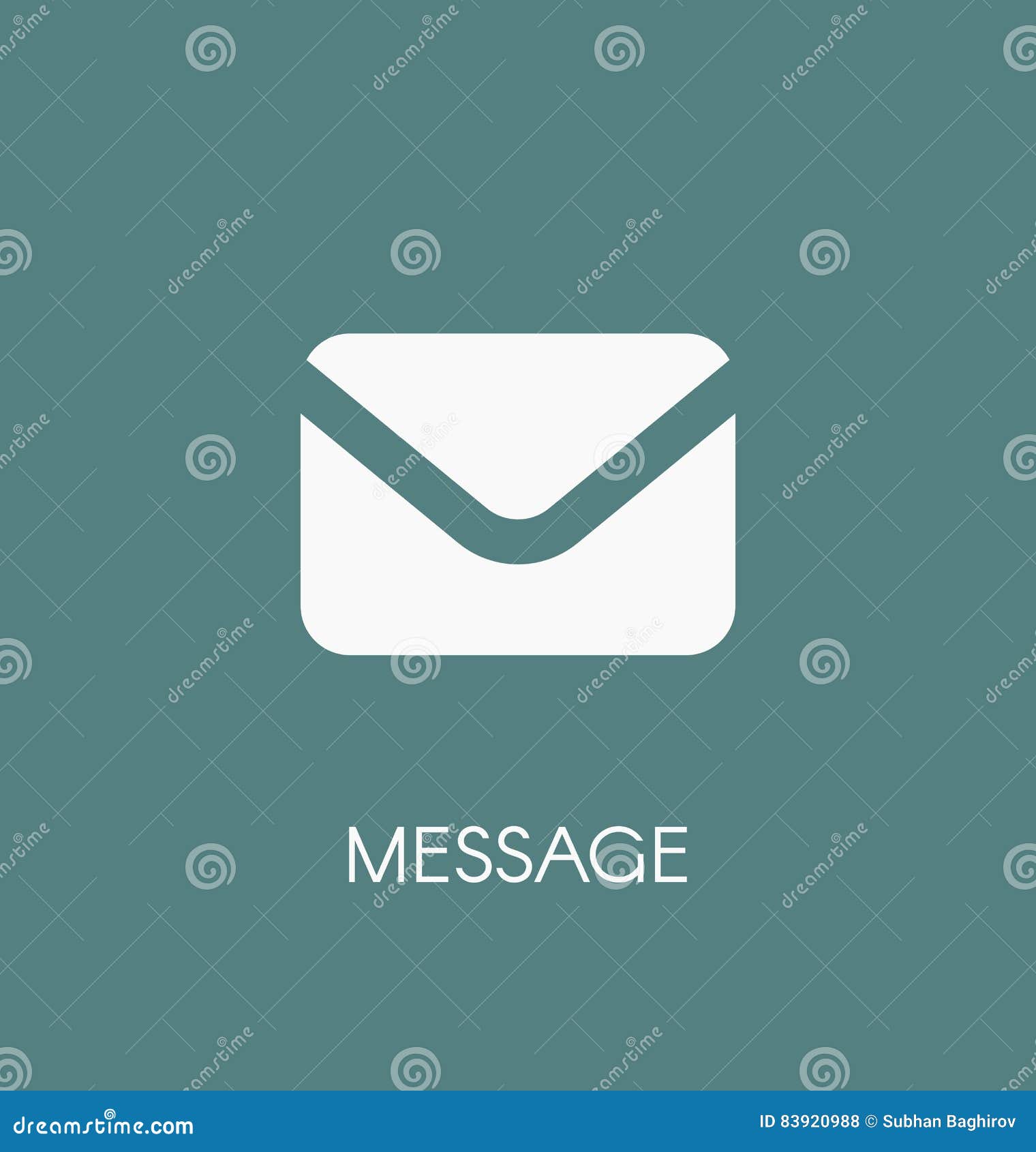 Message Mail Icon Vector Illustration. Envelope Symbol Stock Vector ...