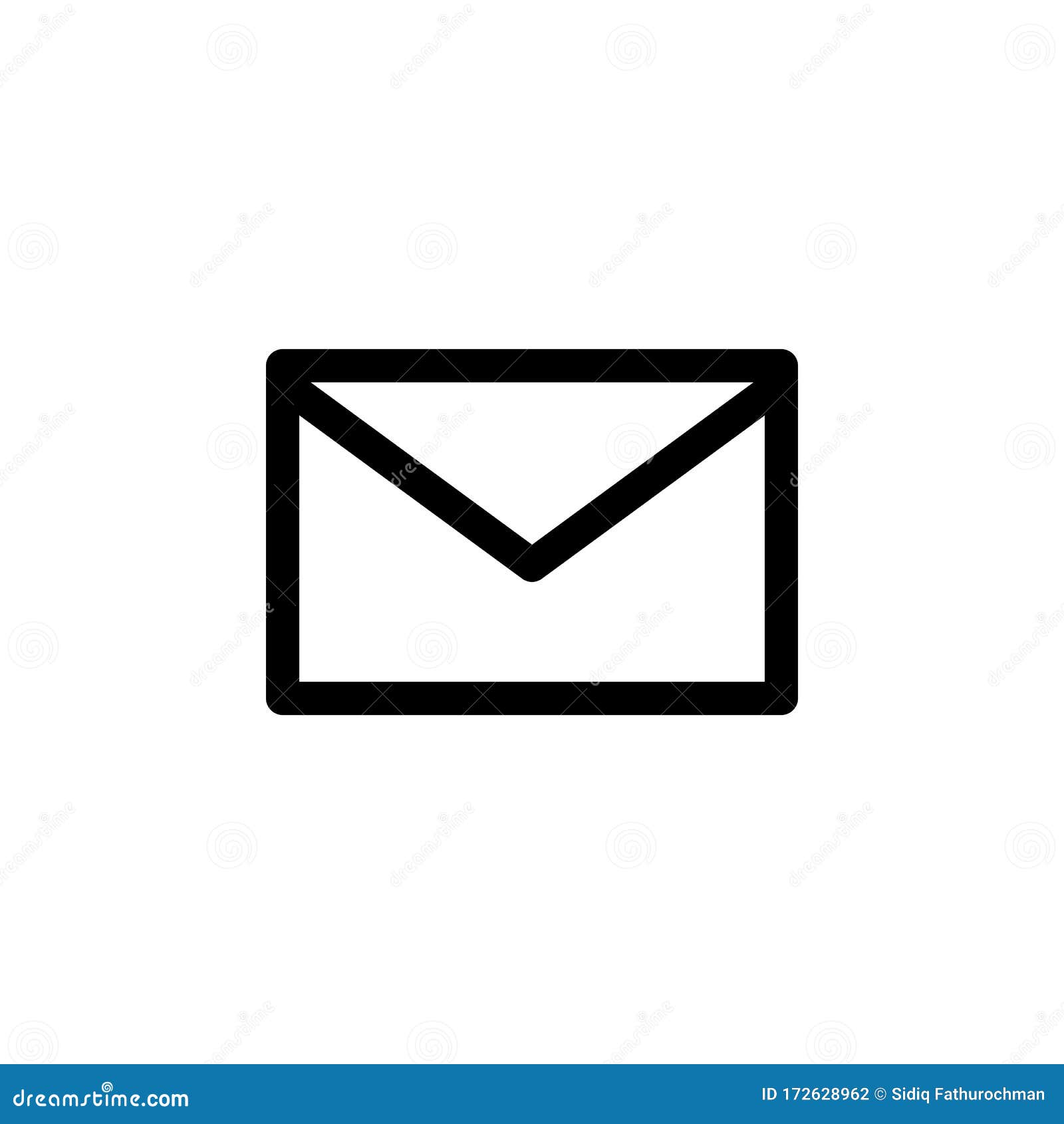 Message, Mail, Post & Letter Icon Stock Vector - Illustration of icon ...