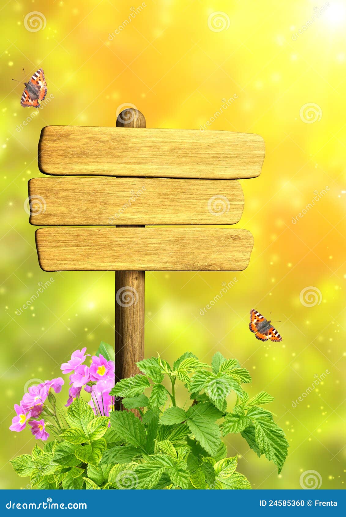 Message of nature stock illustration. Illustration of board - 24585360