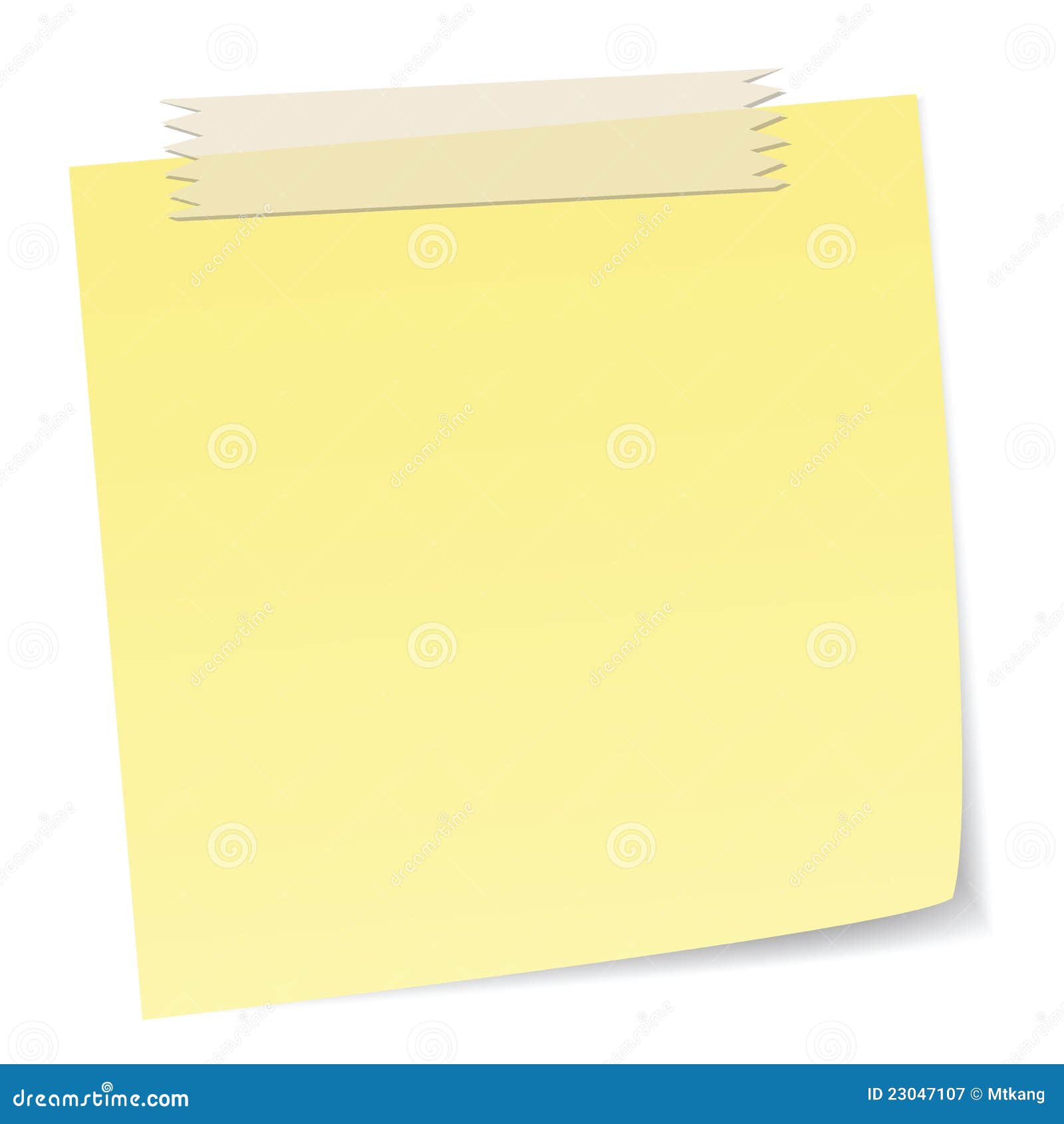 Message notes stock vector. Illustration of attached - 23047107