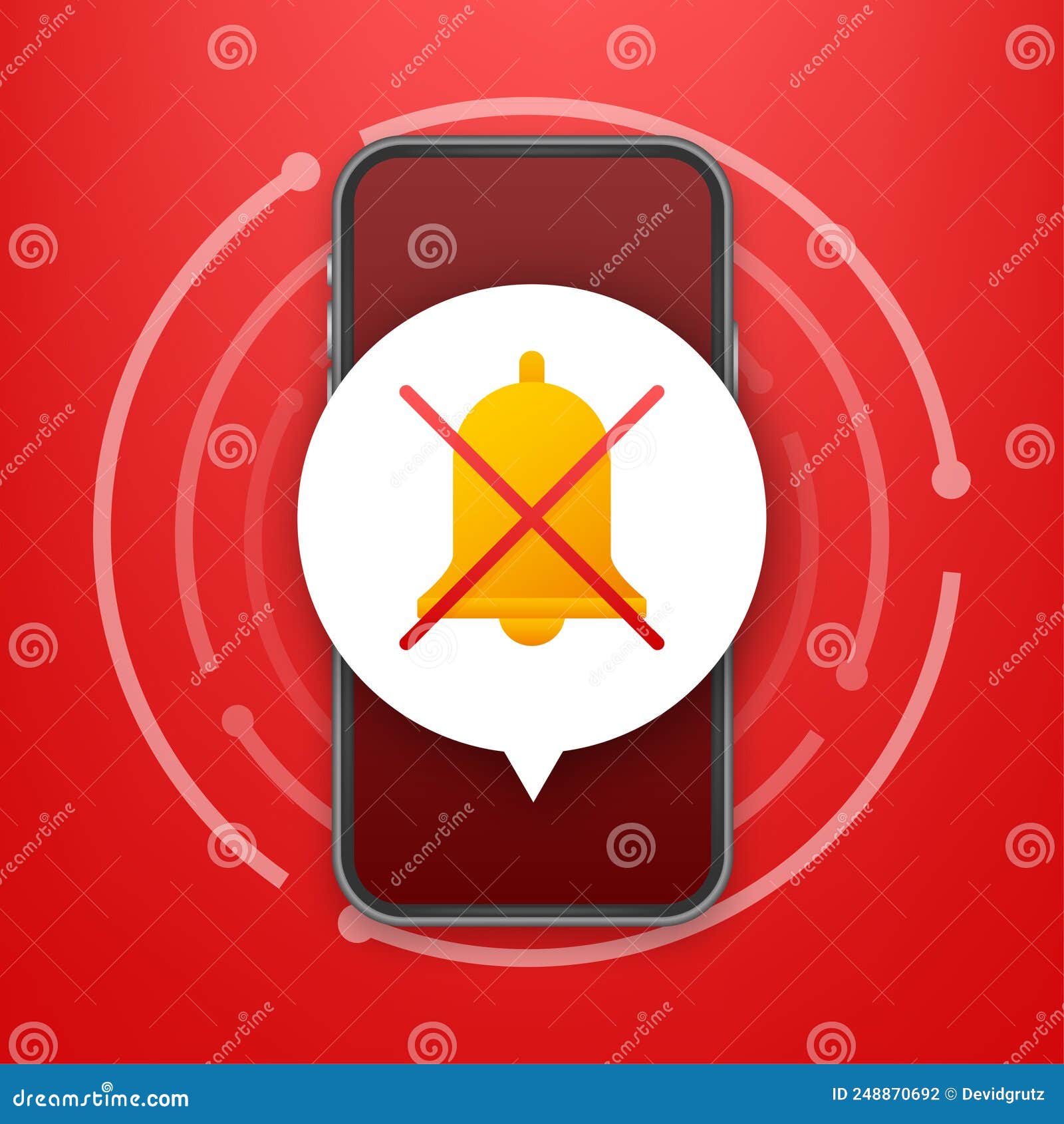 Message Notification Icon. Social Media Flat Icon. Vector Design Stock ...