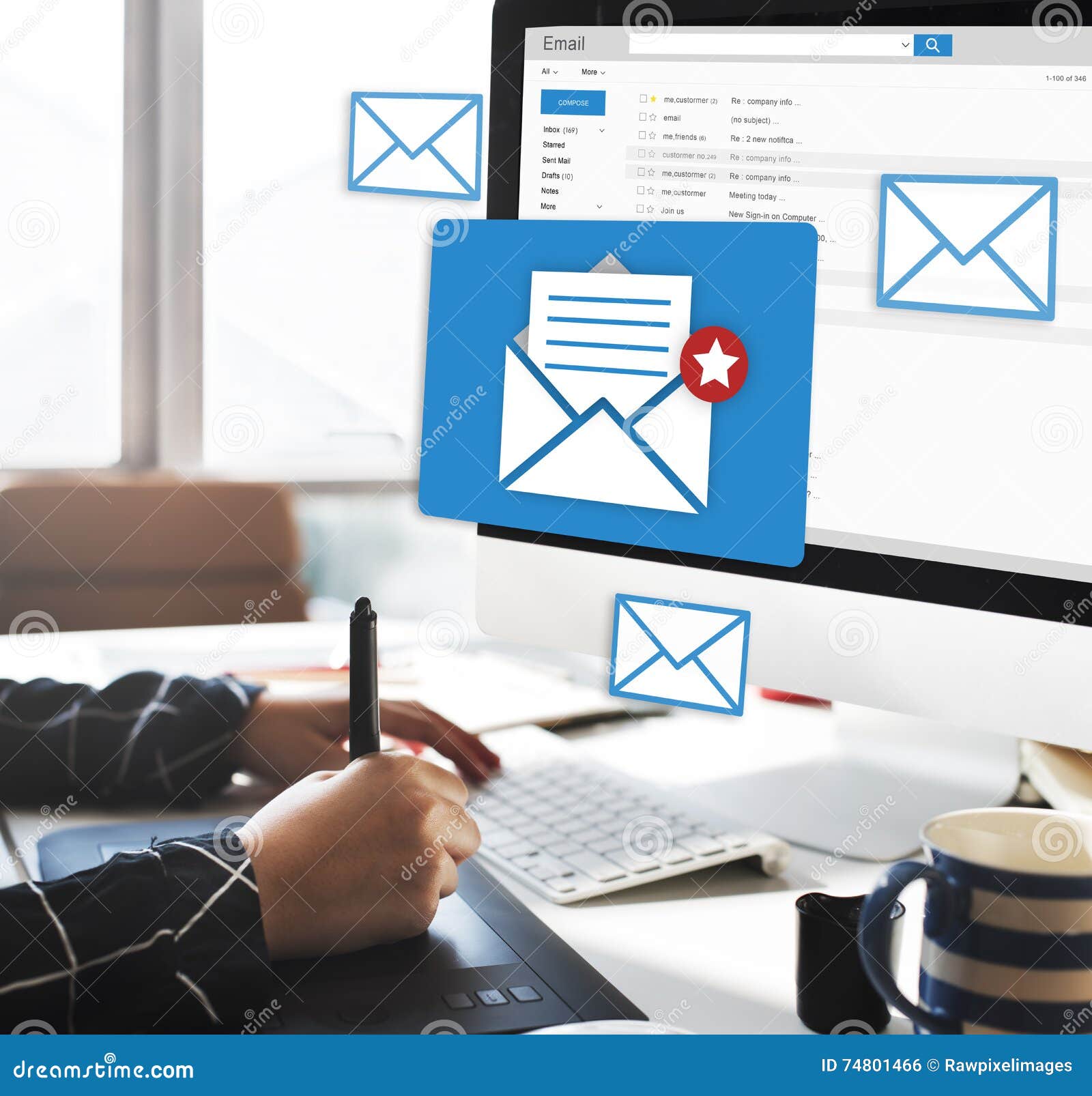 Message Online Chat Social Text Concept Stock Photo - Image of compose ...