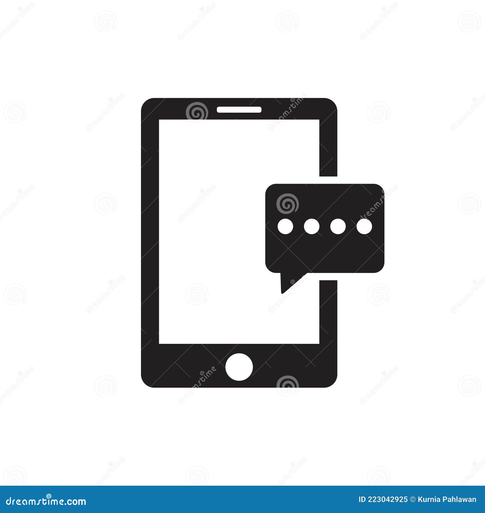 Message Phone Logo , Mobile Technology Logo Stock Vector - Illustration ...