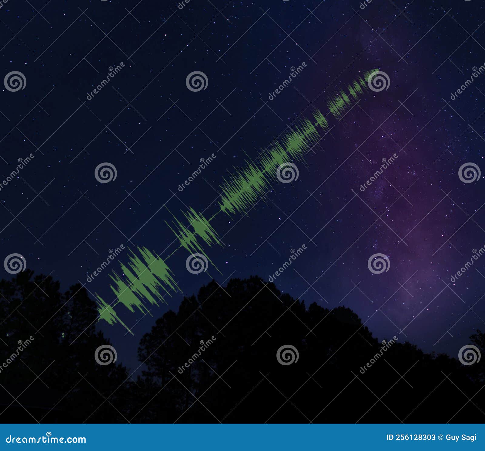 Message Received from Space Stock Illustration - Illustration of blue ...