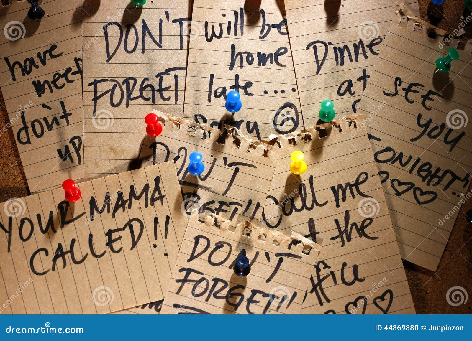 Message or reminder board stock photo. Image of list - 44869880