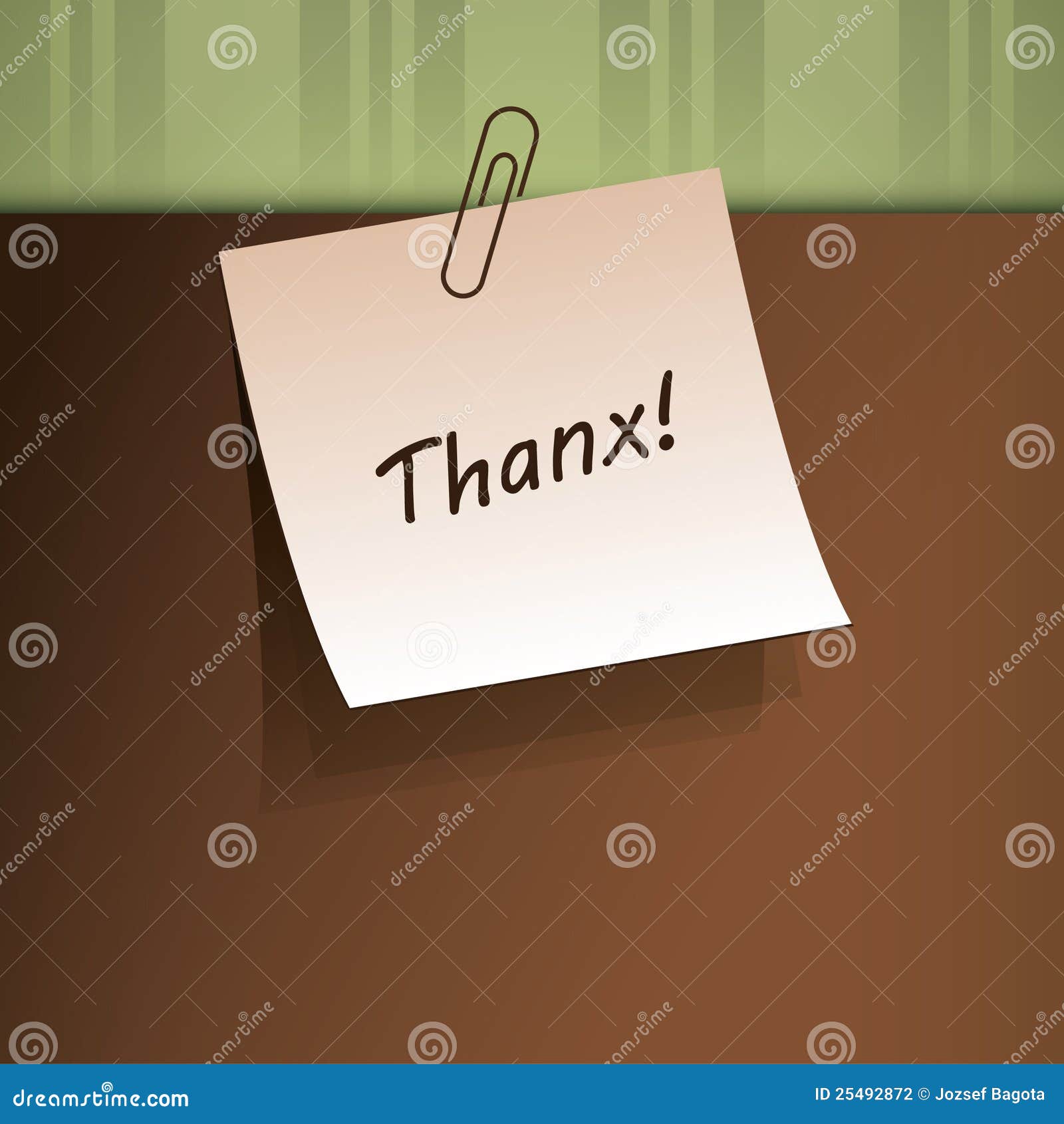 A Message Saying Thanx! stock vector. Illustration of modern - 25492872