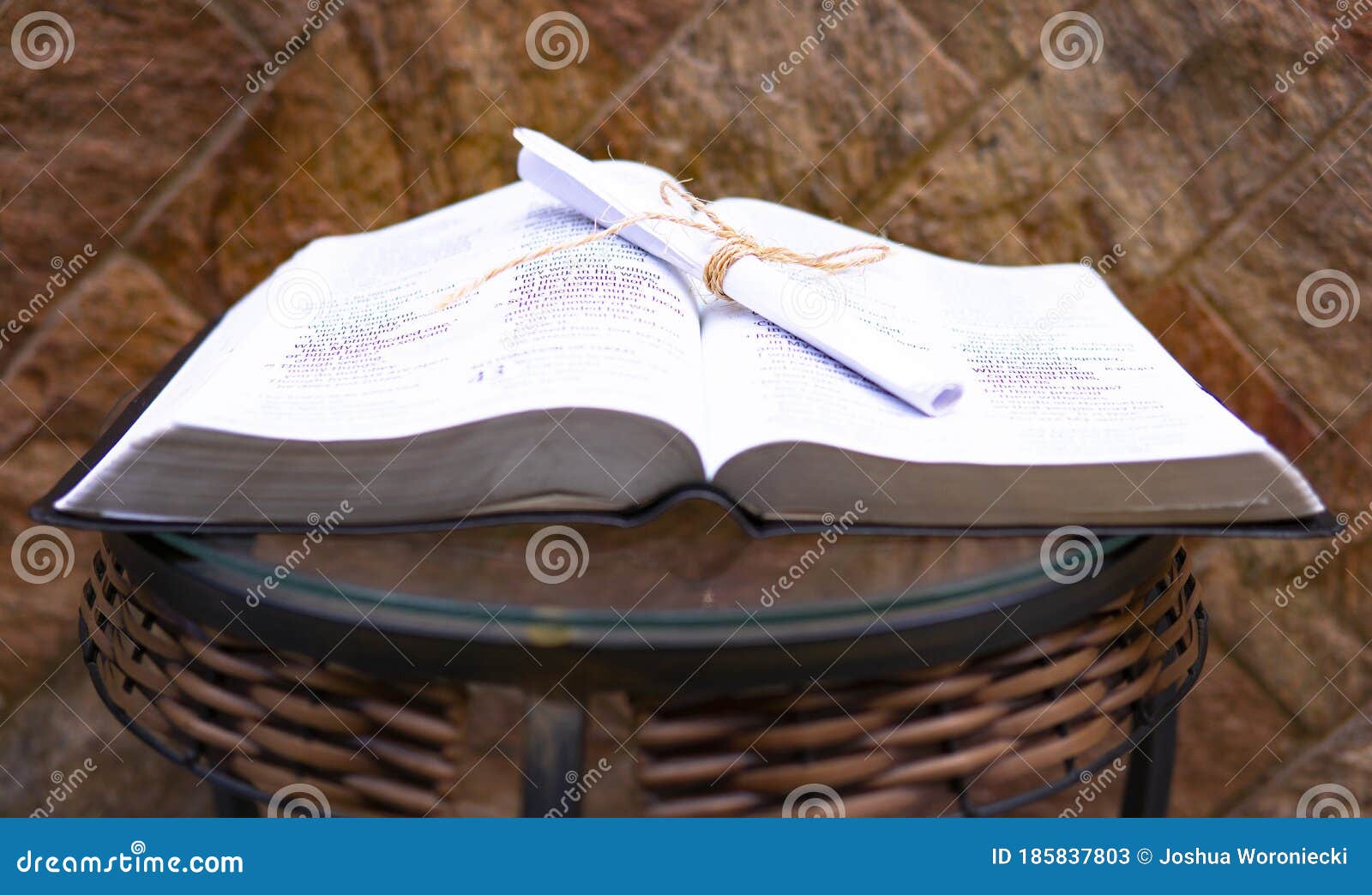 Open Bible Scripture Message Christian Concept Stock Image - Image of ...