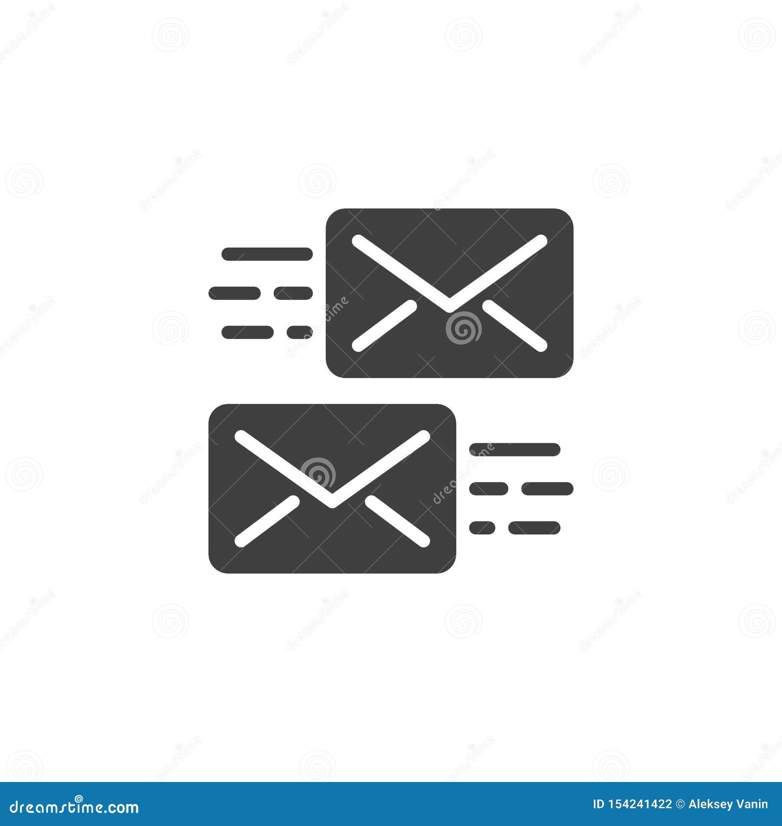 Message Sending Vector Icon Stock Vector - Illustration of symbol, sign ...